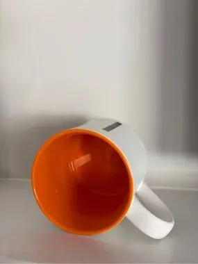 Indigo | Dining | Indigo White I Letter Mug With Orange Interior | Poshmark